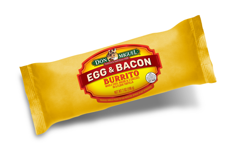 DON MIGUEL® Egg & Bacon with Three Cheeses Burrito – Don Miguel