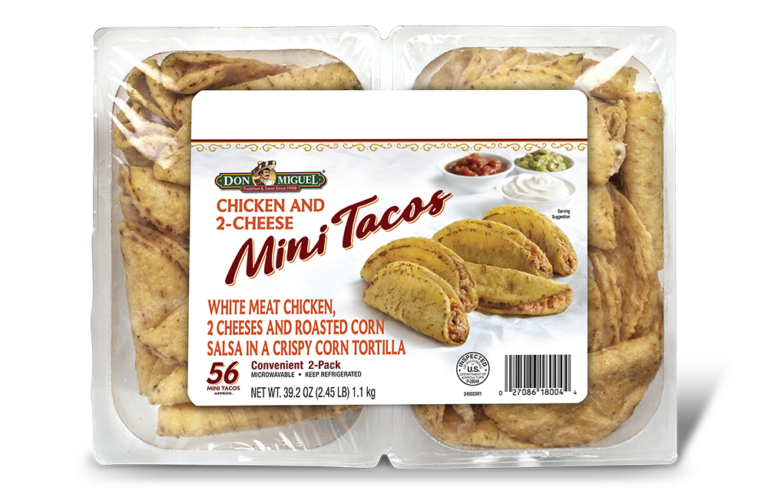 DON MIGUEL® Chicken & Cheese Mini Tacos – Don Miguel