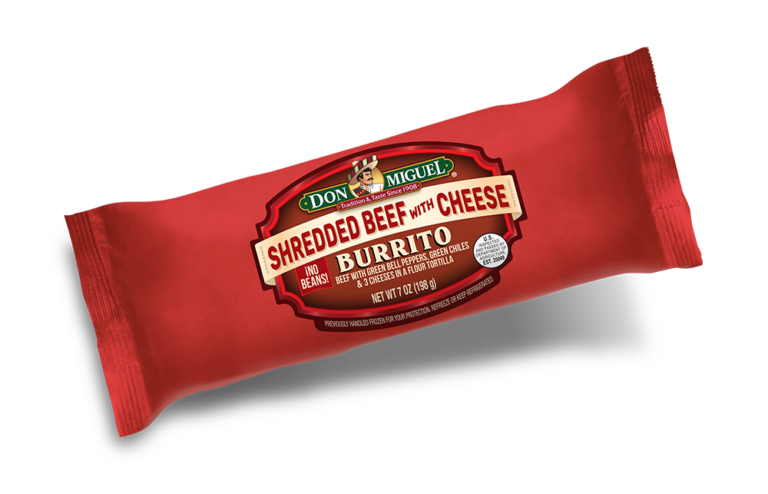 DON MIGUEL® Shredded Beef with Cheese Burrito – Don Miguel